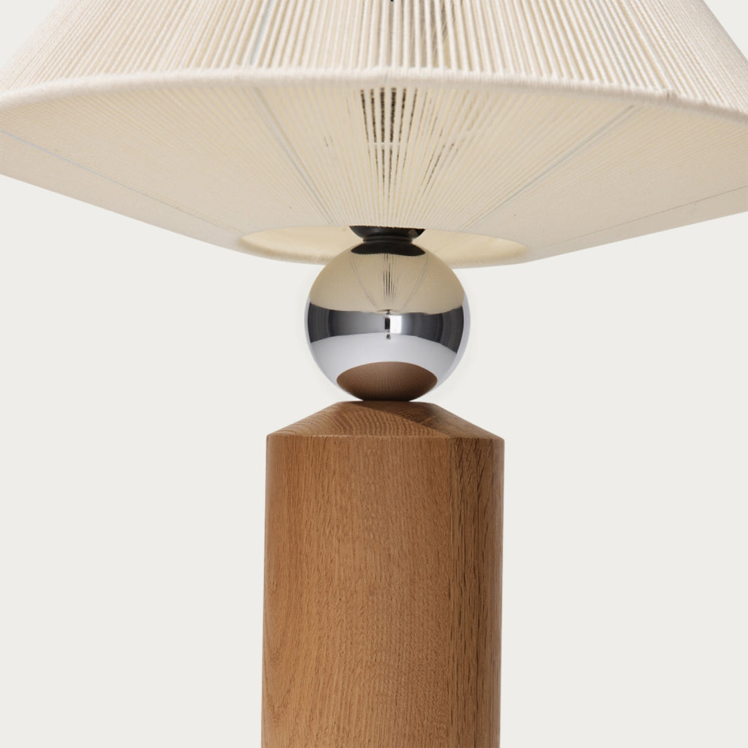 Duke Table Lamp With Chrome Sphere | Unique Modern Lamp | McMullin