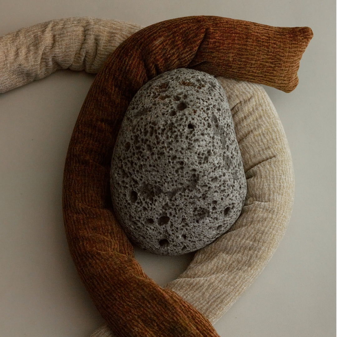 Door Snake | Stone Cream Textured Fabric Door Stop McMullin