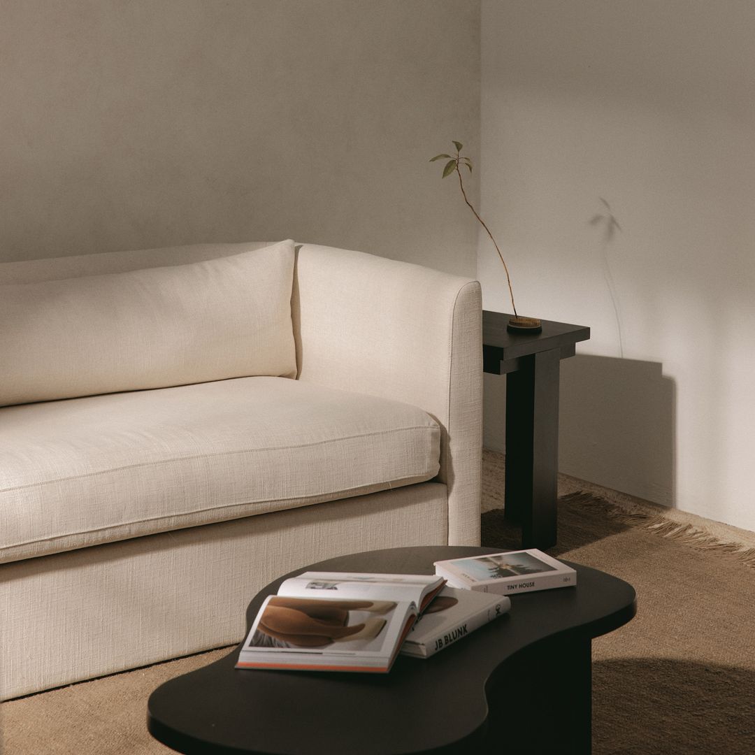 Gus Teak Side Stool Black | McMullin Furniture Bedside & Side Tables