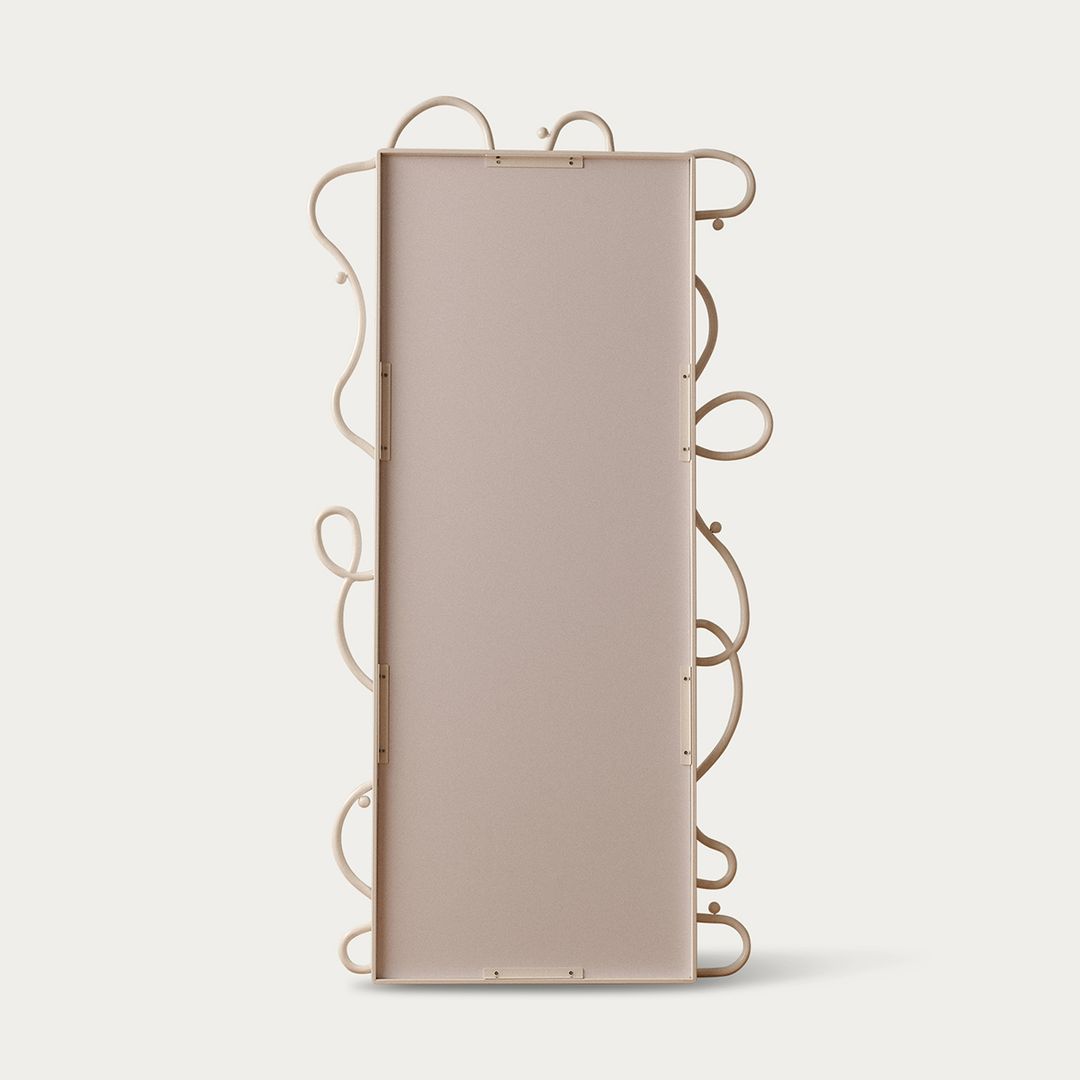 Linea Floor Curvy Mirror Decorative Metal Mirror | Artistic Mirror by ...